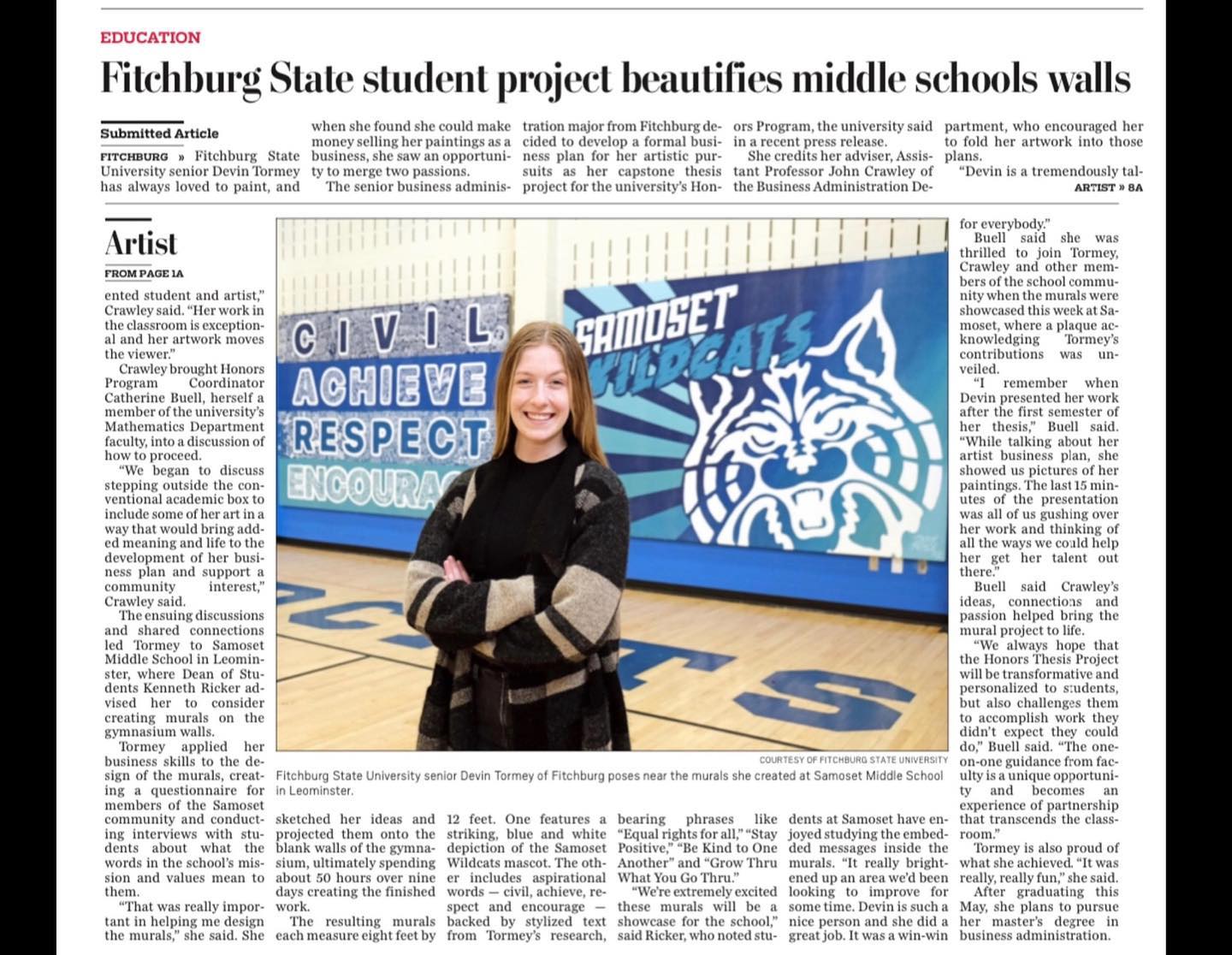 Alum Devin Tormey '22 - Update