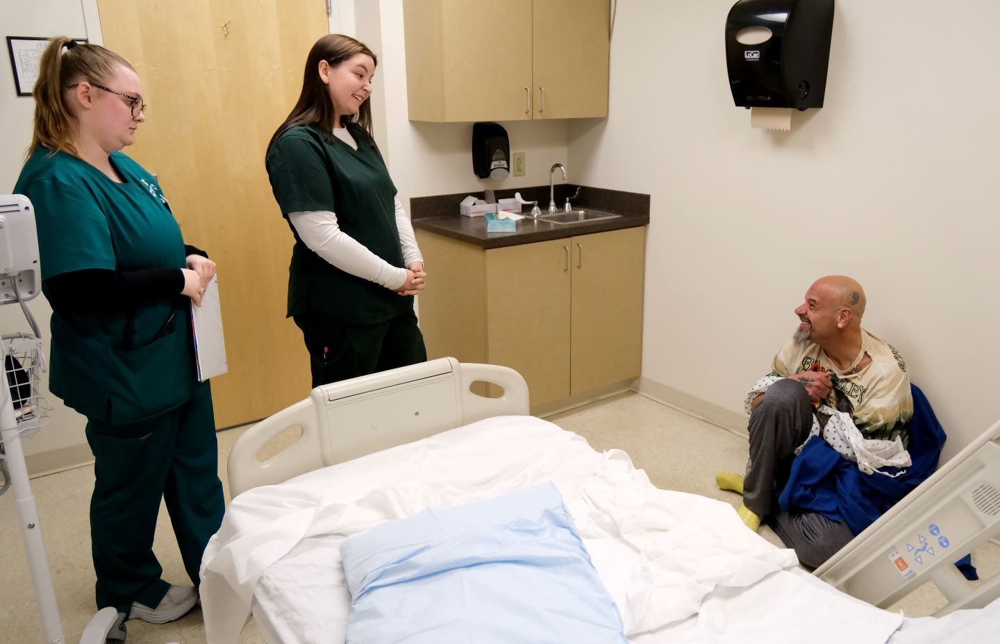 Nursing Simulation Lab - Alum Actor as Patient