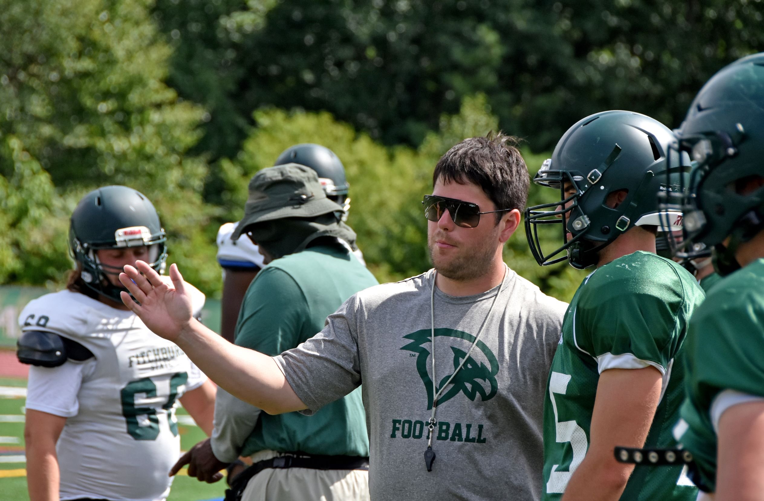 Around Campus - Football Team Practice at Elliot Field