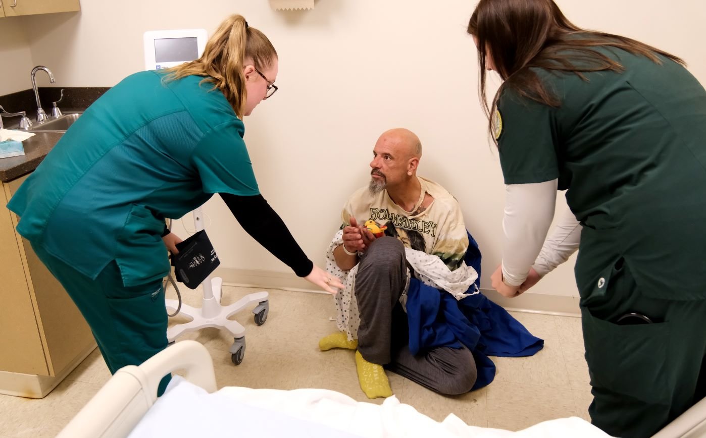 Nursing Simulation Lab - Alum Actor as Patient
