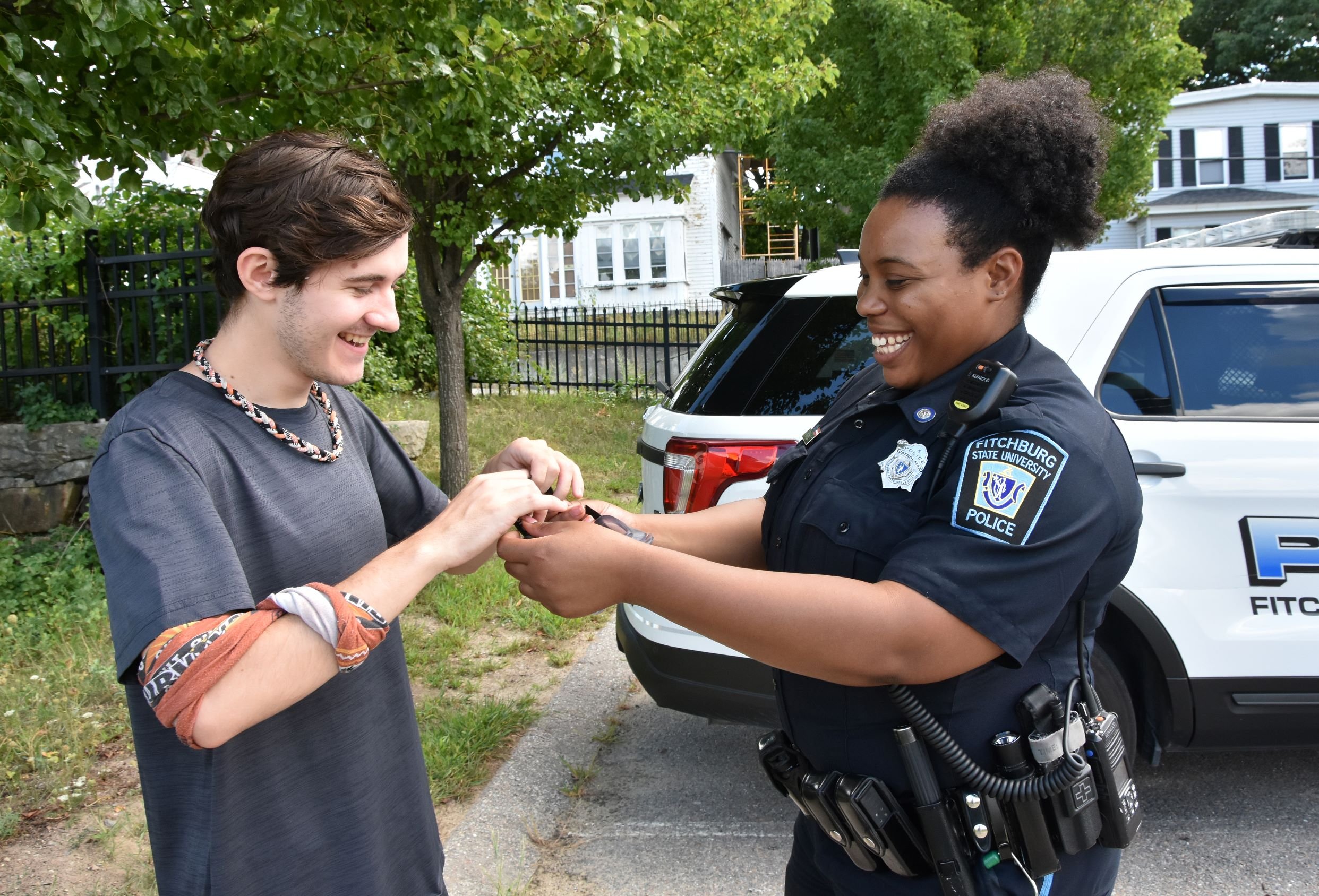 Resident Assistants Tour University Police Department