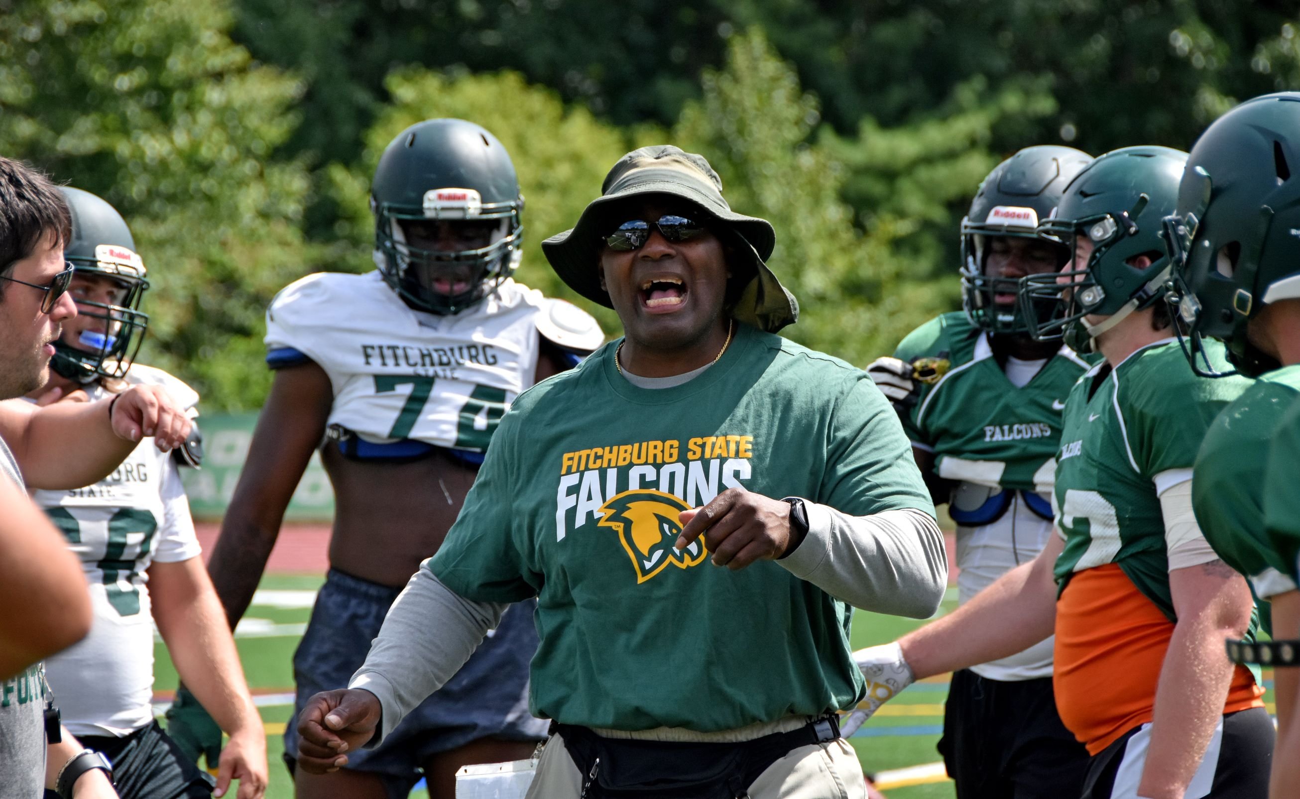 Around Campus - Football Team Practice at Elliot Field