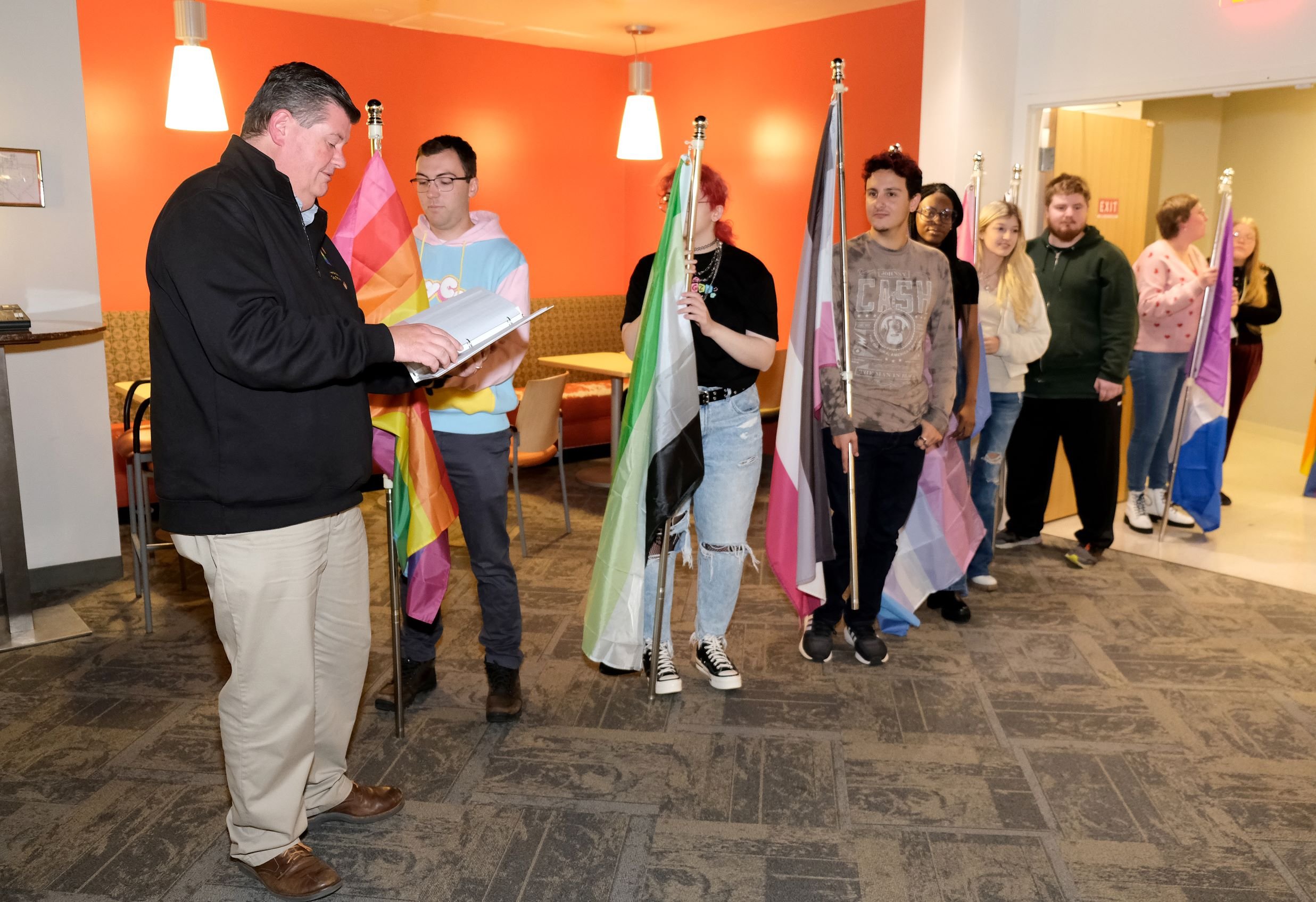 LGBTQ+ Flag Presentation and Poetry Readings - LGBTQ+ History Month