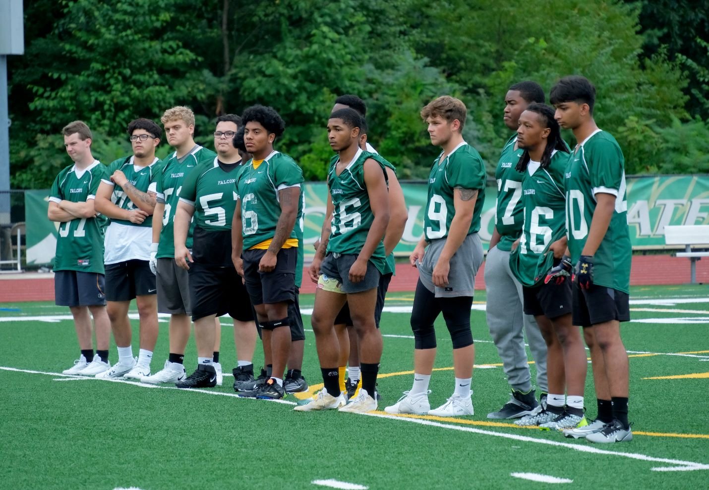 Football Team Walk-Through at Elliot Field