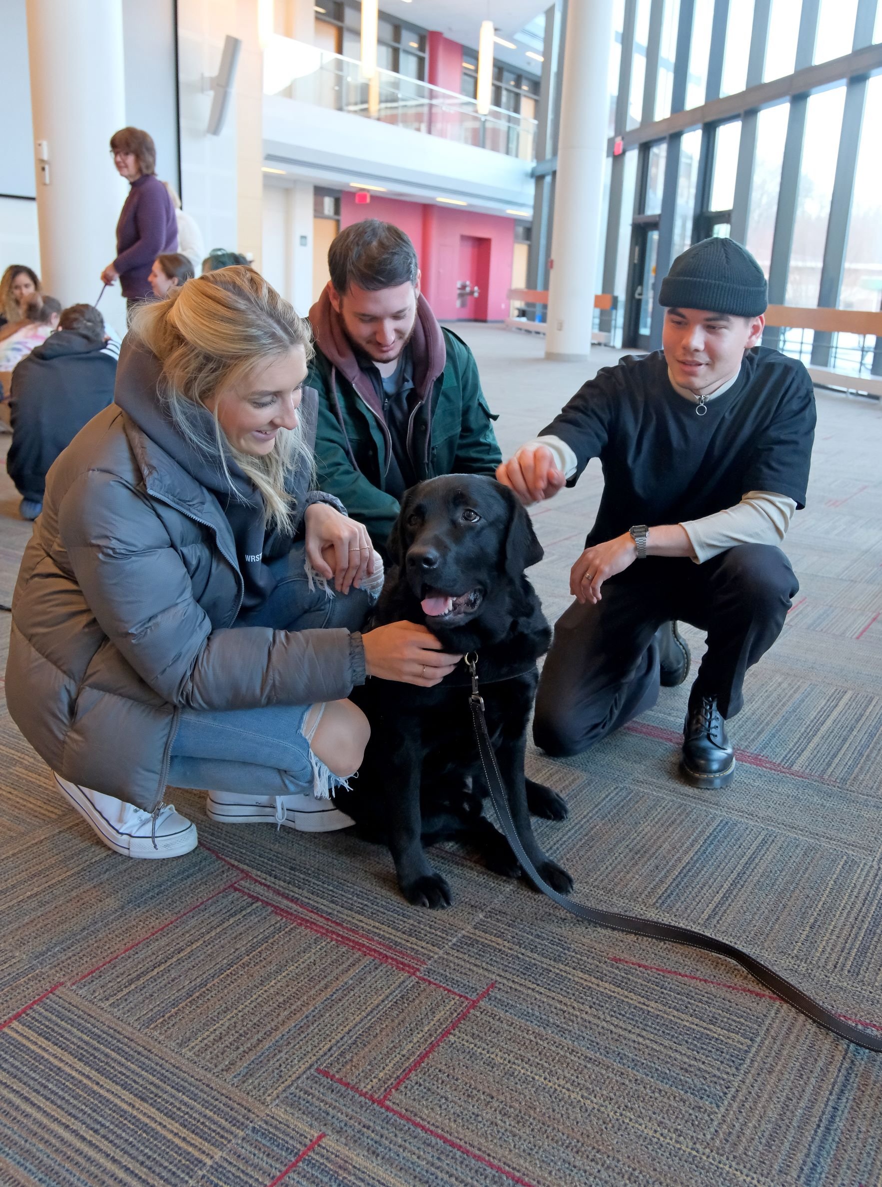 Around Campus - Therapy Dogs in Hammond Main Lounge