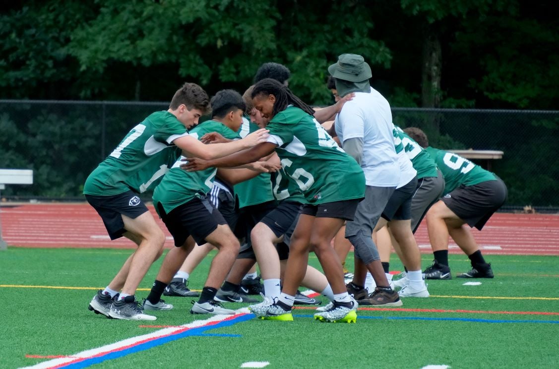 Football Team Walk-Through at Elliot Field