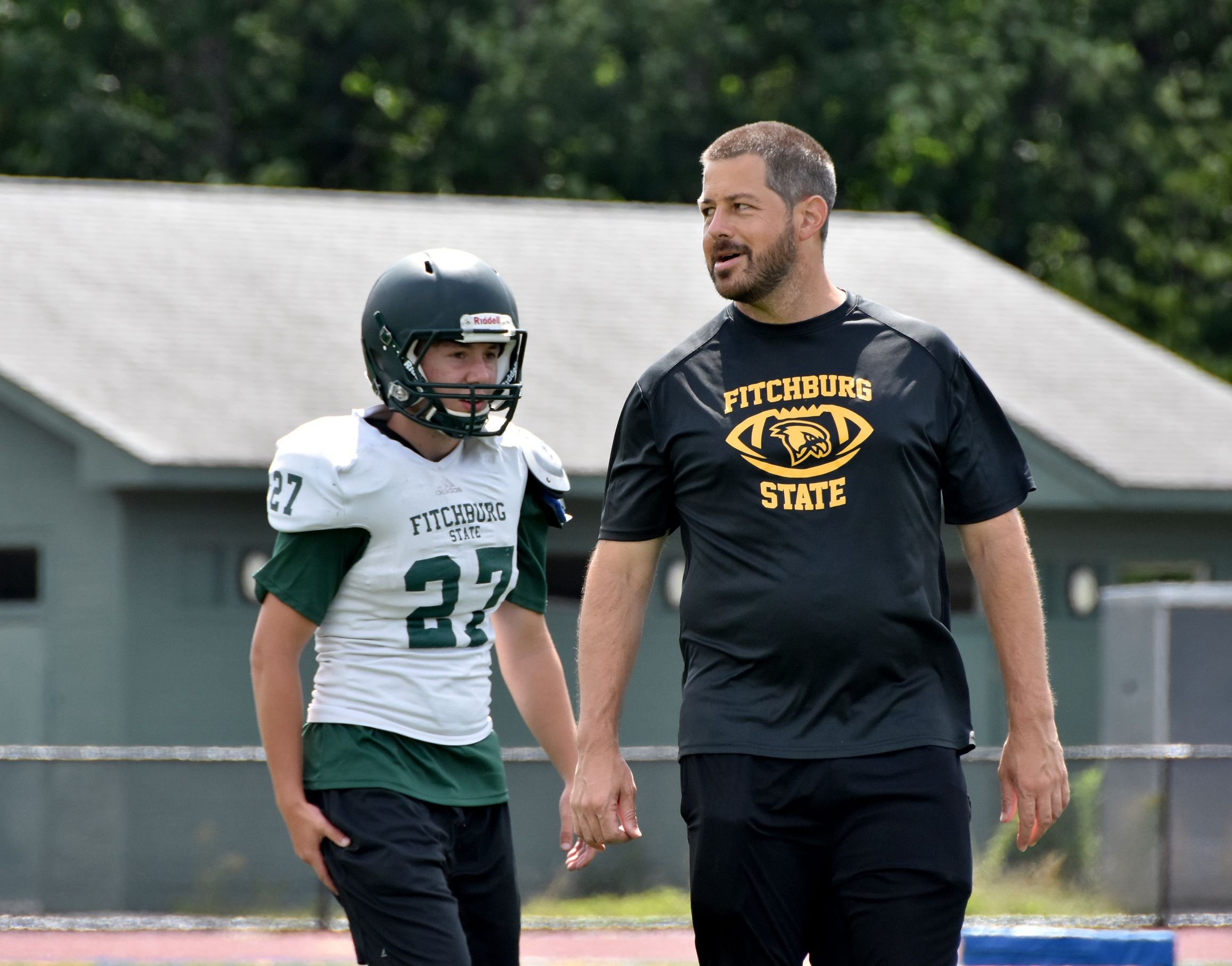 Around Campus - Football Team Practice at Elliot Field