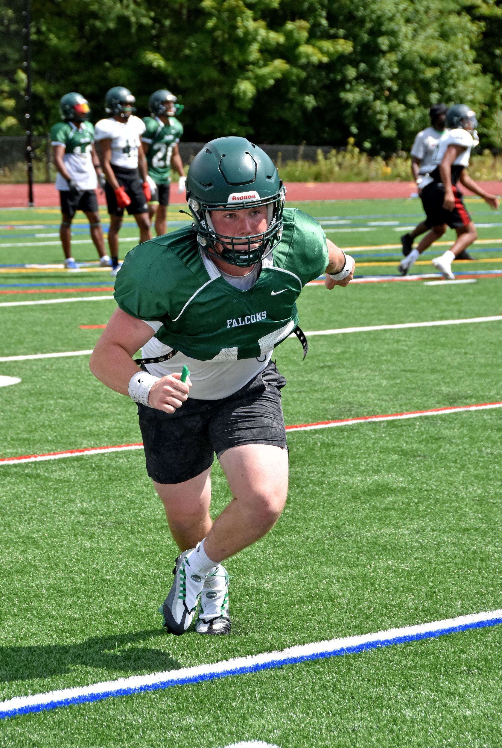 Around Campus - Football Team Practice at Elliot Field