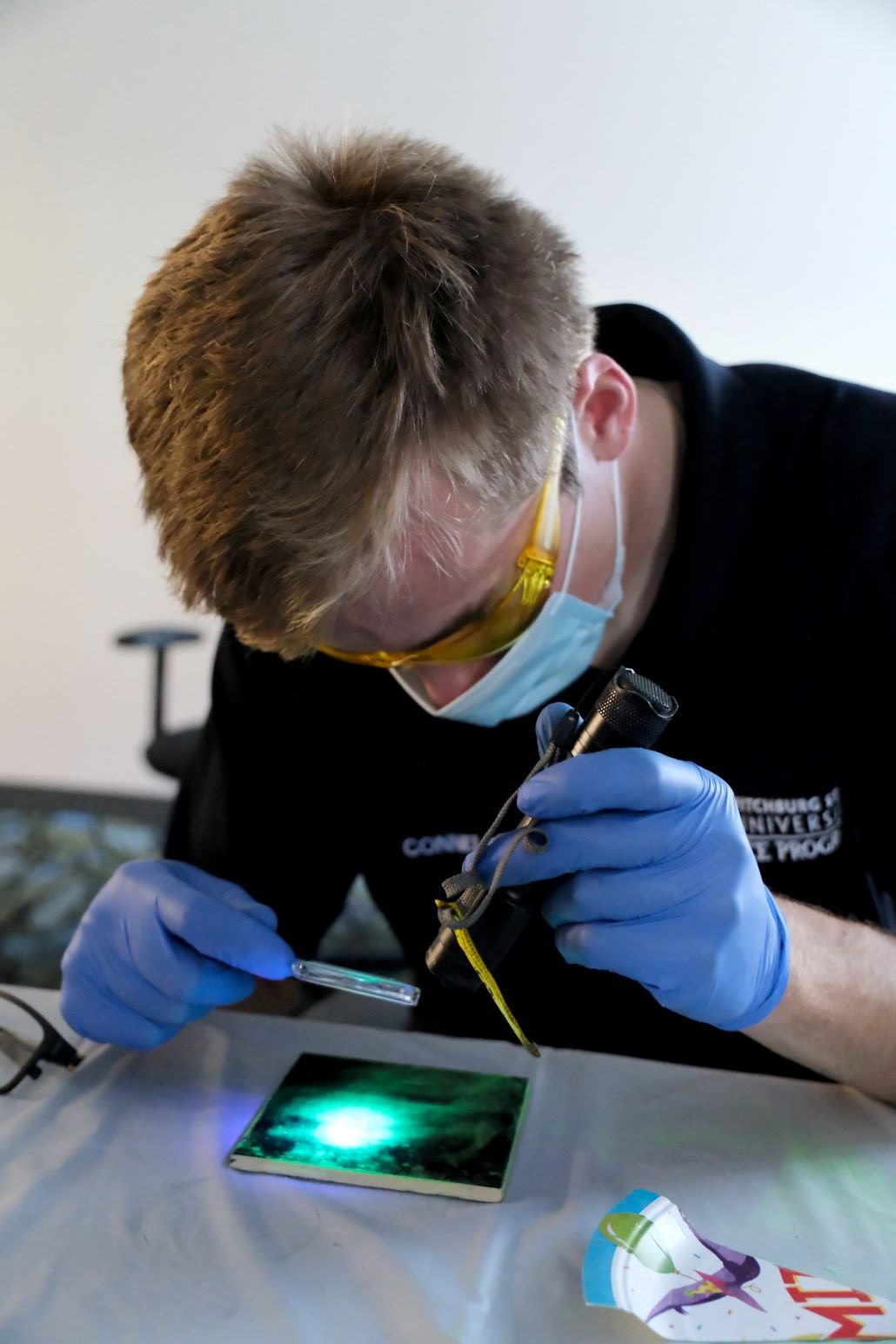 Criminal Investigation - Fluorescence Fingerprint Lab