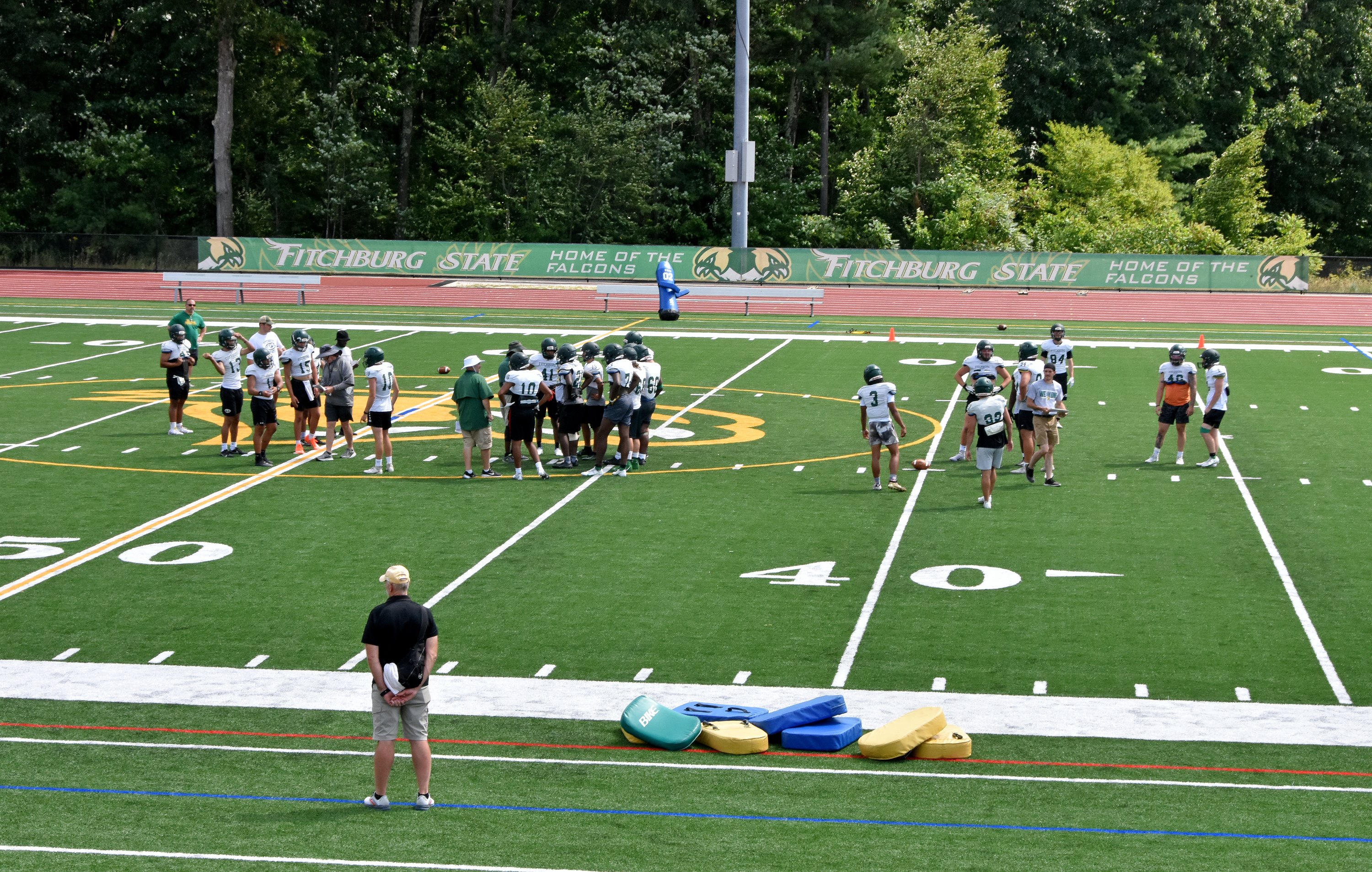 Around Campus - Football Team Practice at Elliot Field