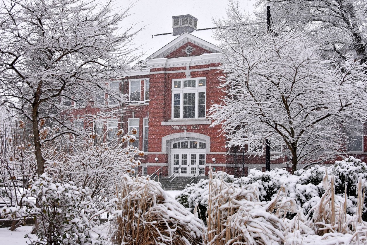 February Snow Makes Campus a Winter Wonderland